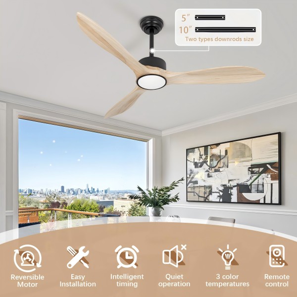 Fan lamp, ceiling fan, lighting and remote control – IFZO